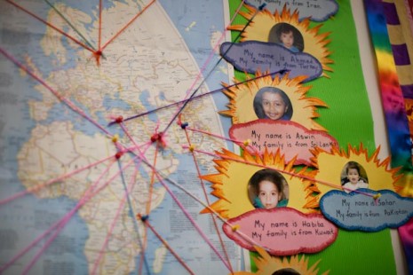 Celebrate multiculturalism with a “Kids Around the World” bulletin ...